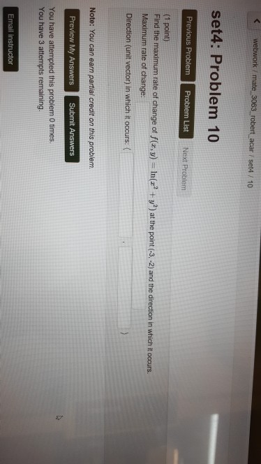 Solved / mate 3063 robert acar set4/ 10 set4: Problem 10 | Chegg.com