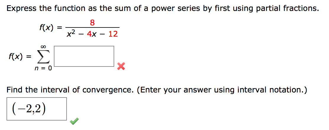 Solved Express The Function As The Sum Of A Power Series By