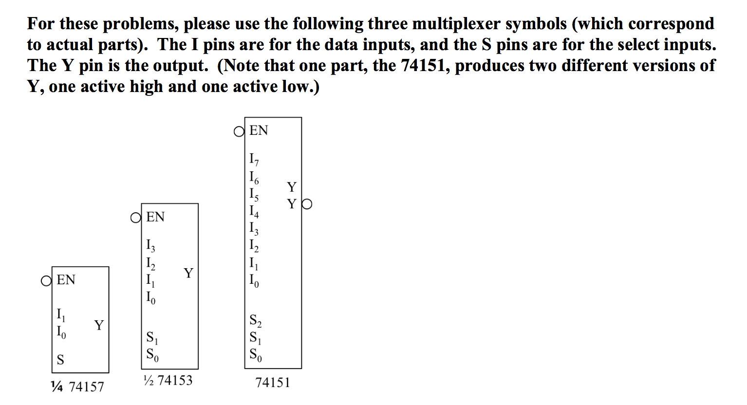 Solved For these problems, please use the following three | Chegg.com
