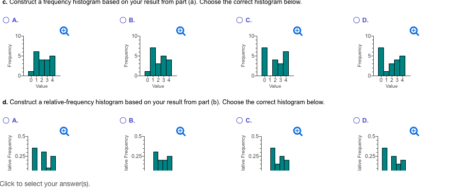 Solved Use the data set to complete parts (a) through (d) | Chegg.com