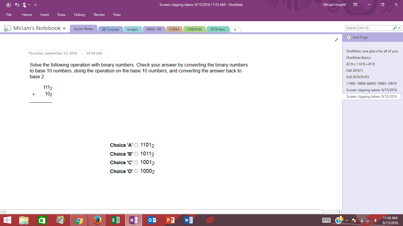 Solved Solve the following operation with binary numbers. | Chegg.com