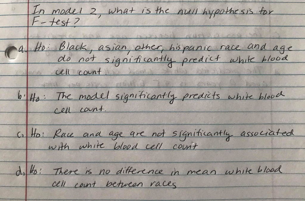 Solved Pleae use this model. Please explain your reasoning | Chegg.com