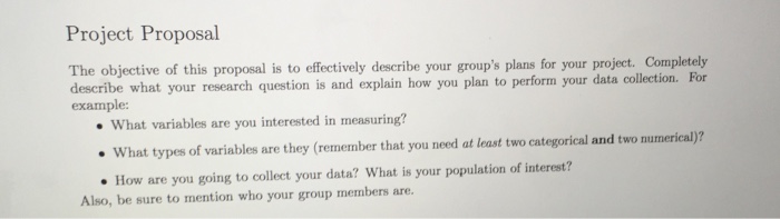 Solved The objective of this proposal is to effectively | Chegg.com