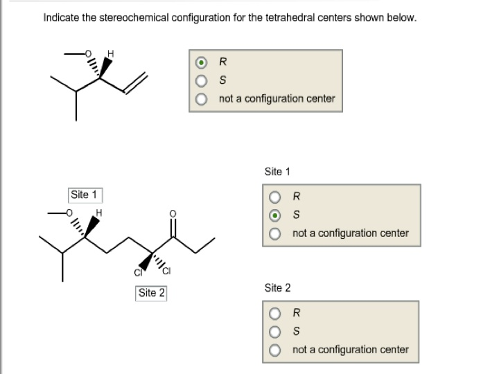 Solved Indicate the stereochemical configuration for the | Chegg.com