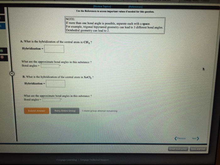 Solved What is the hybridization of the central atom in CIF_ | Chegg.com