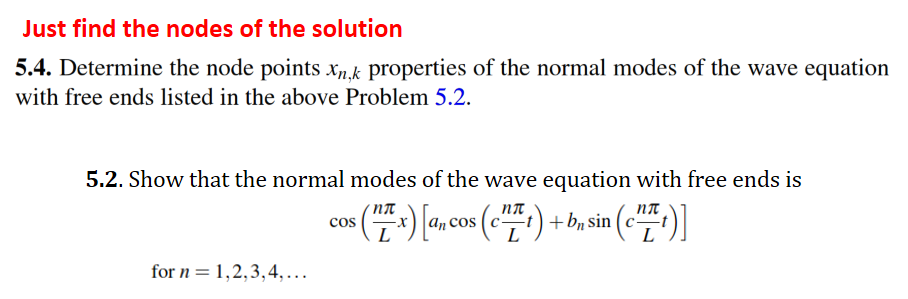 Solved Determine the node points x_n, k properties of the | Chegg.com