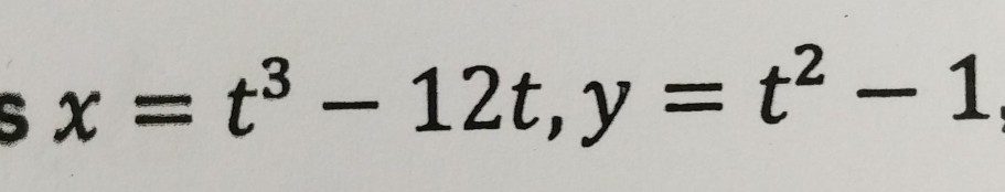 Solved Given the parametric equations (picture) set up a | Chegg.com