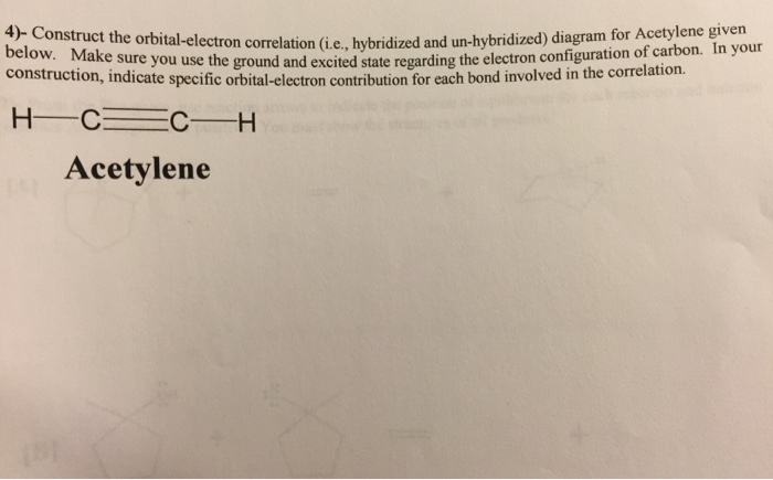 Solved Construct The Orbital Electron Correlation I E