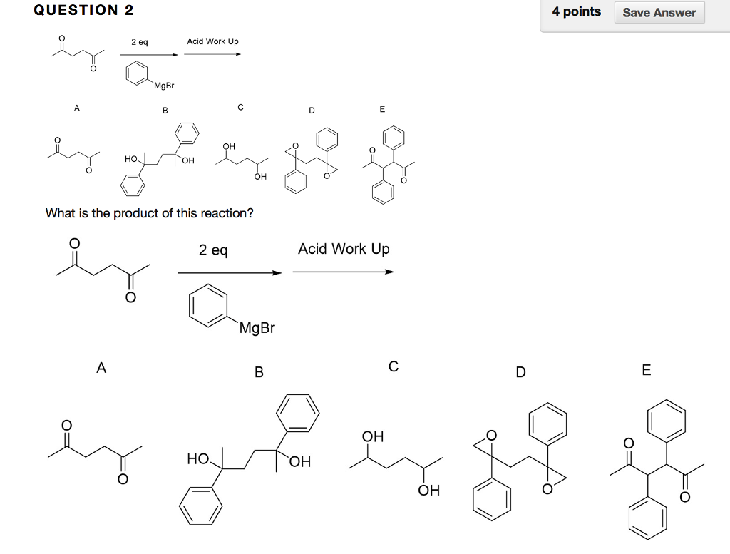 Solved QUESTION 5 4 points Save Answer What is the product | Chegg.com