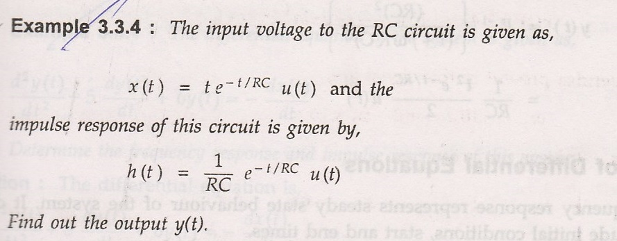 Solved Example 3.3.4: The input voltage to the RC circuit is | Chegg.com