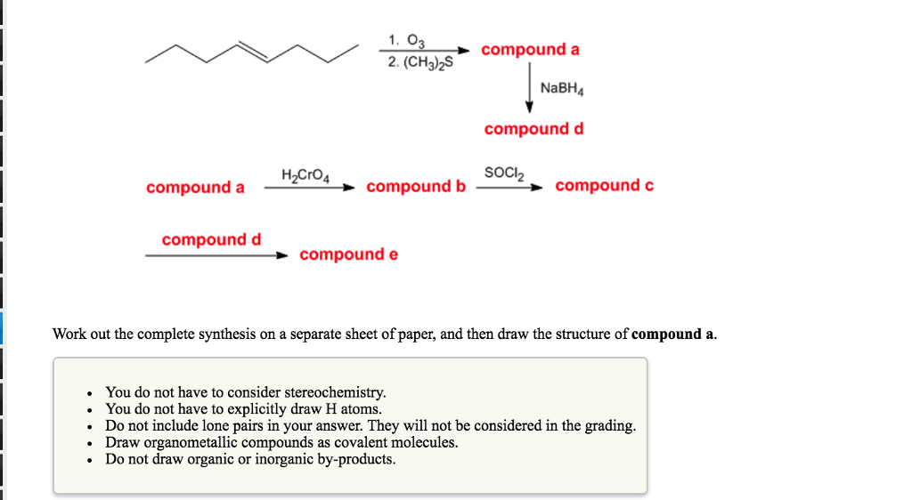 Solved . CO2 2. H20 Mg. ether SoCl2 Br compound a compound b | Chegg.com