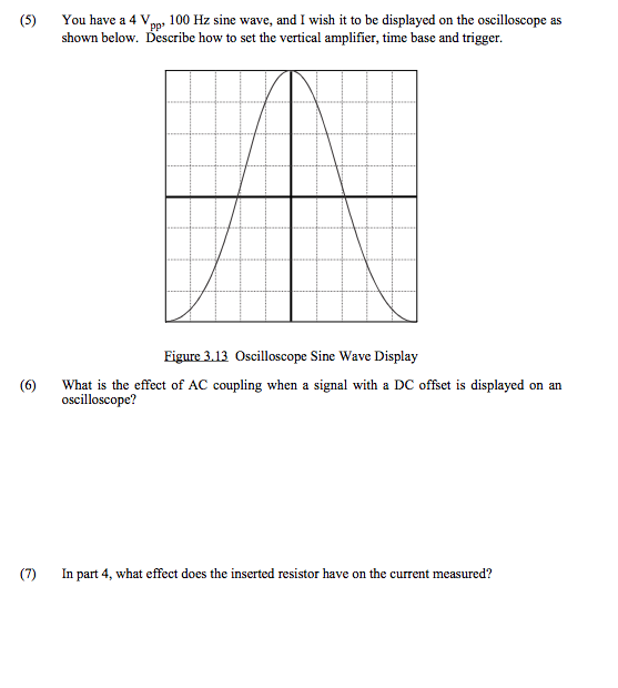Solved (S) You hae a4 pp 100 Hz sine wave, and I wish it to | Chegg.com