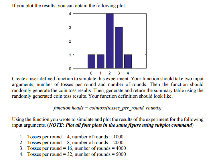 Solved Results of a coin toss experiment is as follows (1 | Chegg.com