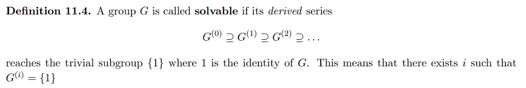 Solved Exercise 11.7. Let G be a solvable group, and H be a | Chegg.com