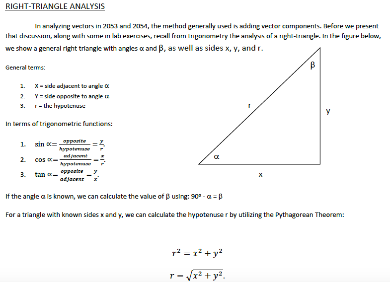 Right Triangle Vector