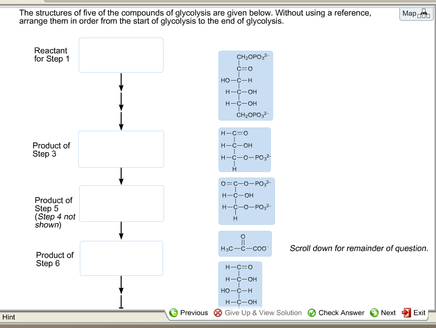 Solved The structures of five of the compounds of glycolysis | Chegg.com