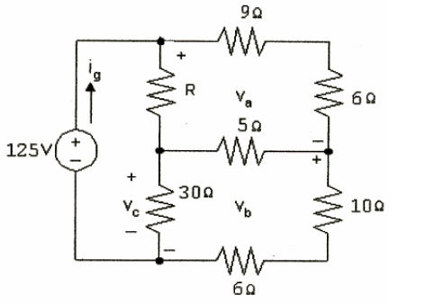 Solved In the circuit shown, Va = 45V. Use KCL,KVL and | Chegg.com
