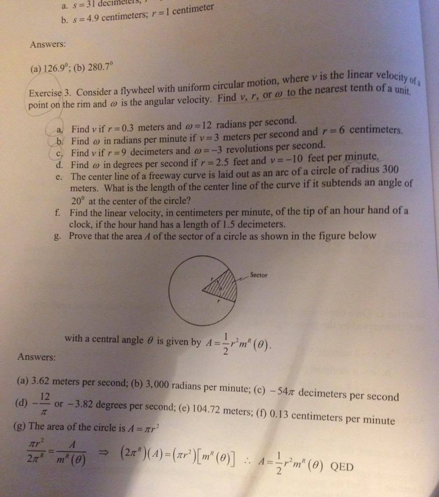 Solved Consider a flywheel with uniform circular motion, | Chegg.com