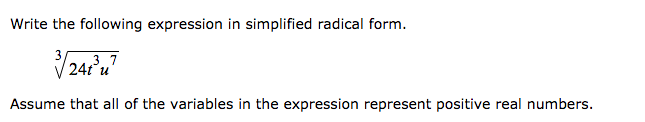 Solved Write the following expression in simplified radical | Chegg.com