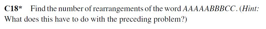 Solved Find the number of rearrangements of the word | Chegg.com