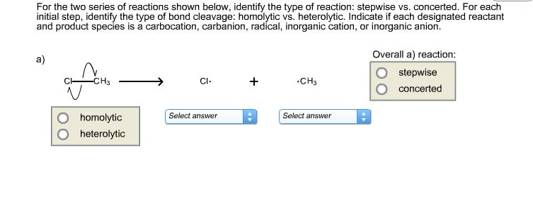 Solved For the two series of reactions shown below, identify | Chegg.com
