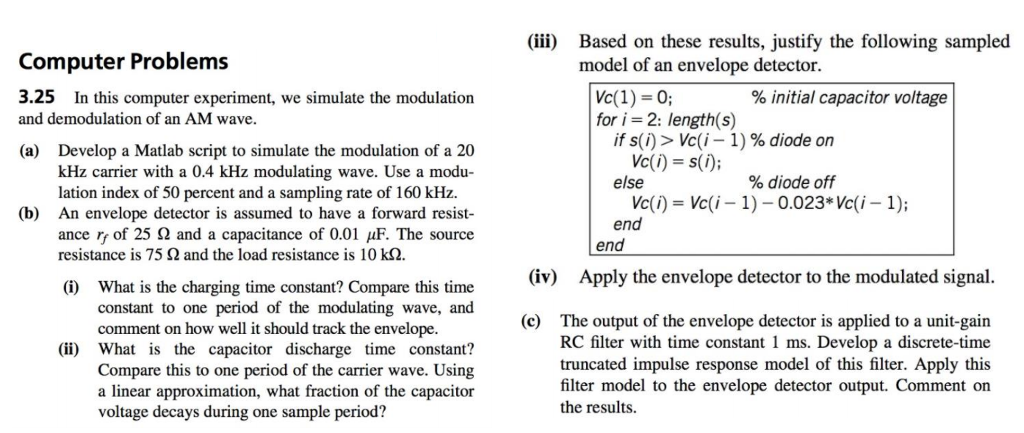 (iii) Computer Problems Based on these results, | Chegg.com