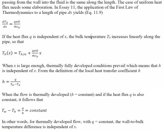 Fluid bulk temperature and wall temperature? Use some | Chegg.com