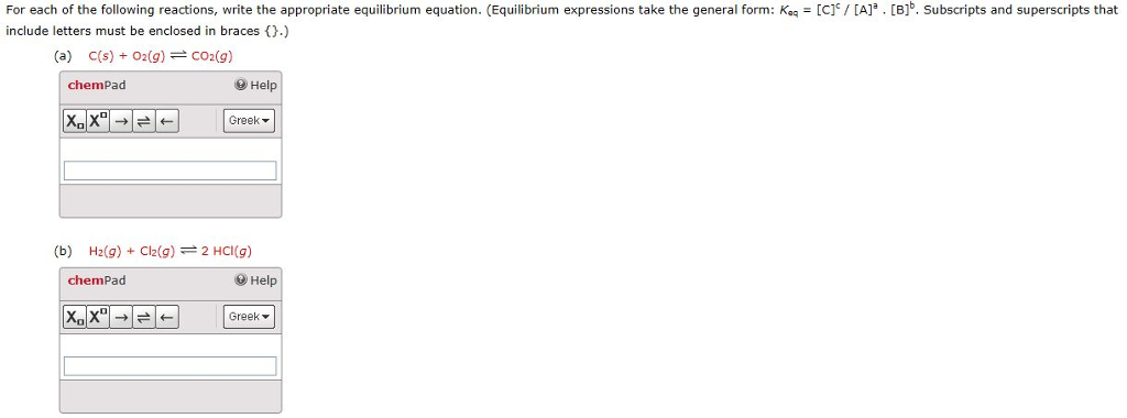 Solved For each of the following reactions, write the | Chegg.com
