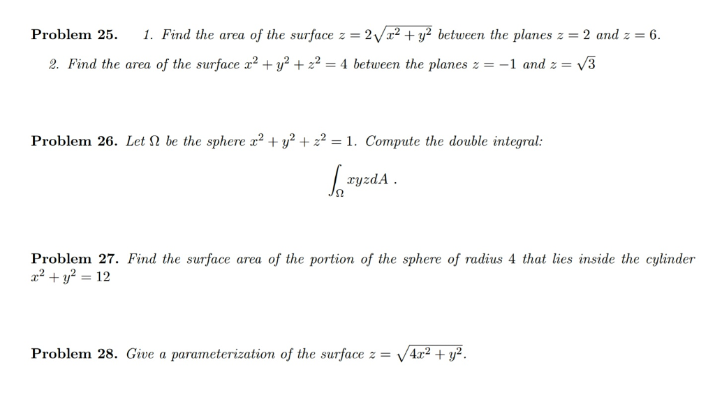 Solved Find the area of the surface z = 2 Squareroot x^2 + | Chegg.com