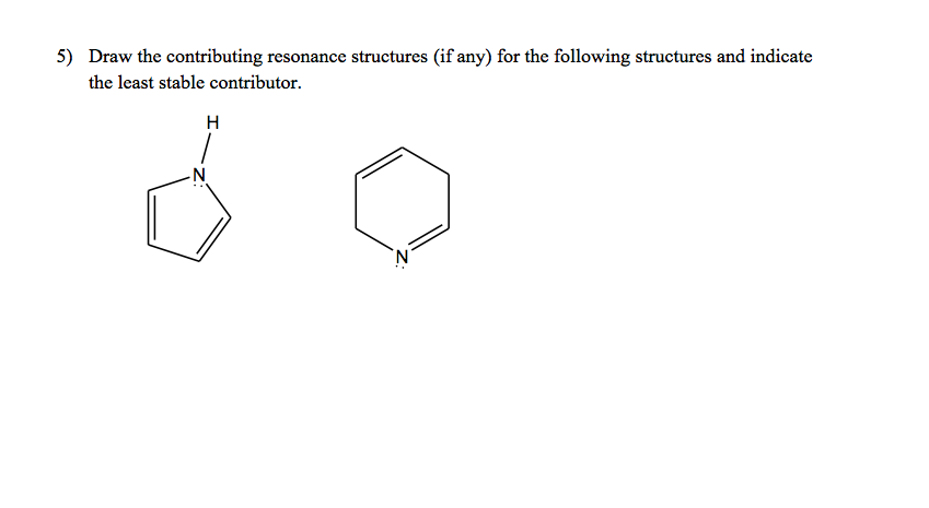 Solved Draw the contributing resonance structures (if any) | Chegg.com