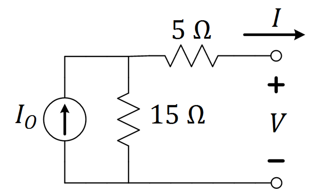 Solved You are given that IO=3 A. Complete the IV equation | Chegg.com