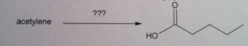Solved Using acetylene as your ONLY source of carbons, show | Chegg.com