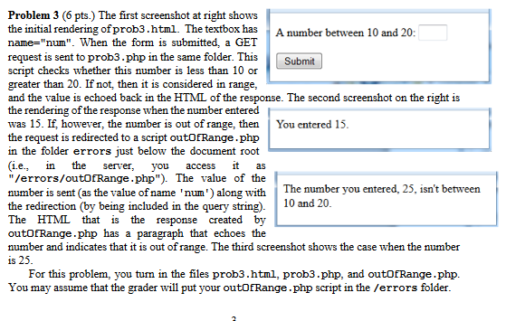 Solved Problem 3 (6 pts.) The first screenshot at right | Chegg.com