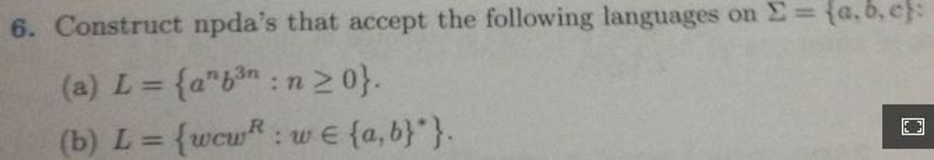 Solved Construct npda's that accept the following languages | Chegg.com