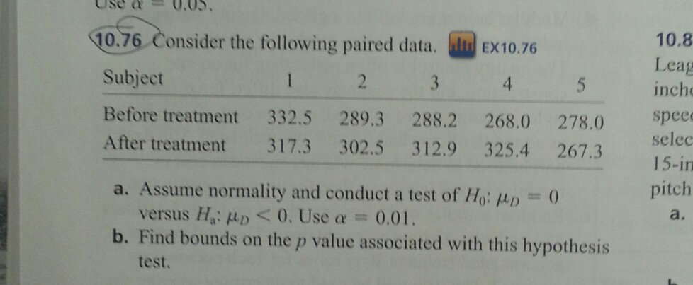 Solved Consider the following paired data. a. Assume | Chegg.com Solved Consider the following paired data. a. Assume | Chegg.com