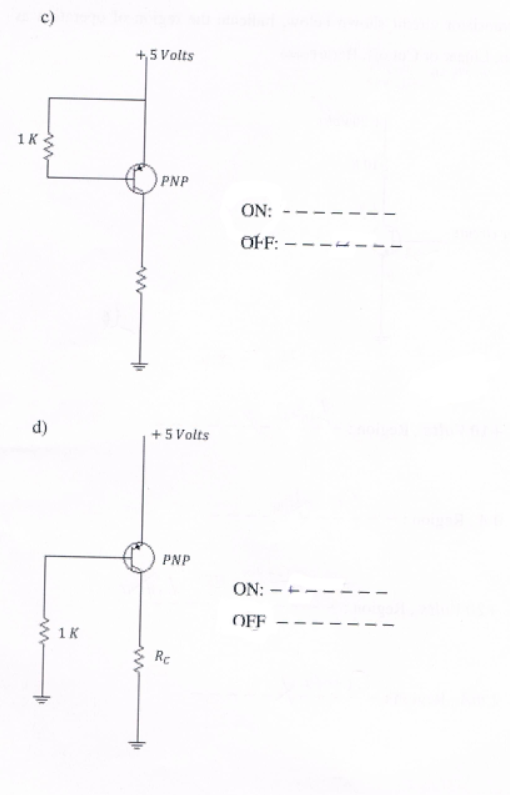 Solved 6) Indicate whether each of the transistors shown | Chegg.com