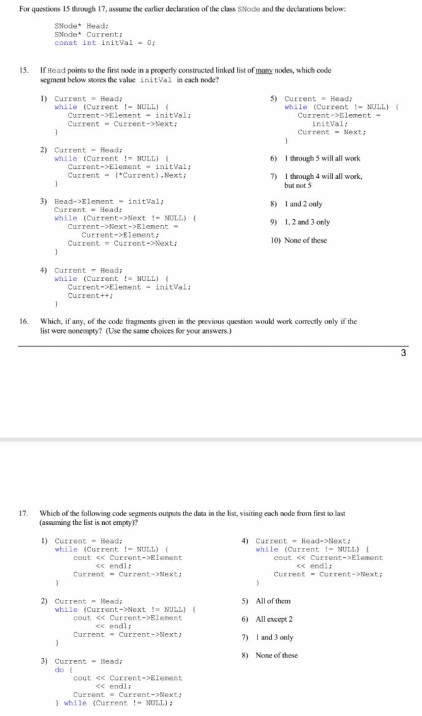 Solved For questions 15 through 17, assume the carlier | Chegg.com