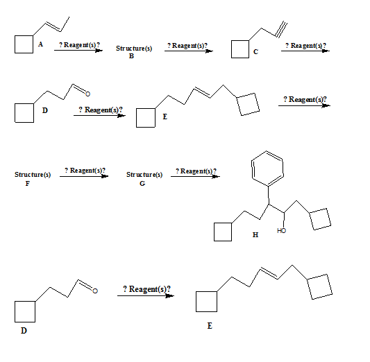 Solved Provide the reagents (reactants) for each | Chegg.com
