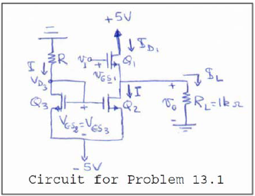 Solved 11.2 A source-follower circuit using NMOS transistors | Chegg.com