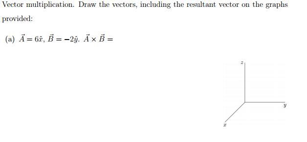 Solved Vector multiplication. Draw the vectors, including | Chegg.com