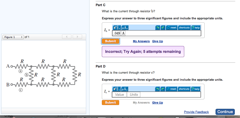 Solved What is the current through resistor b? Express your | Chegg.com