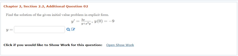 Solved Find the solution of the given initial value problem | Chegg.com