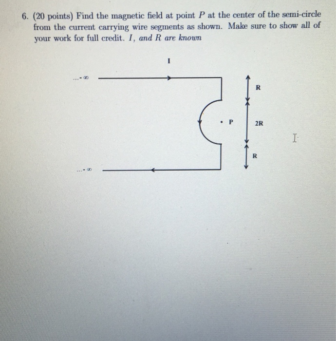 Solved Find the magnetic field at point P at the center of | Chegg.com