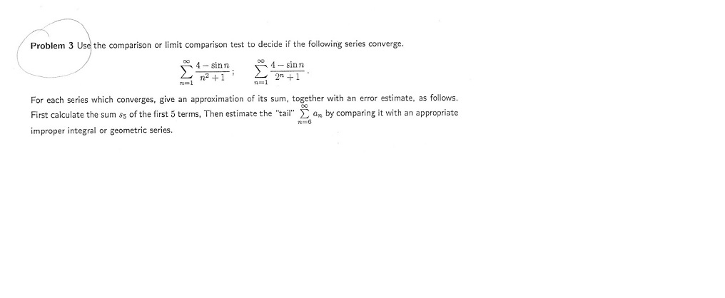 Calculus 2 Session 26 Comparison Test Limit Comparison Test Youtube
