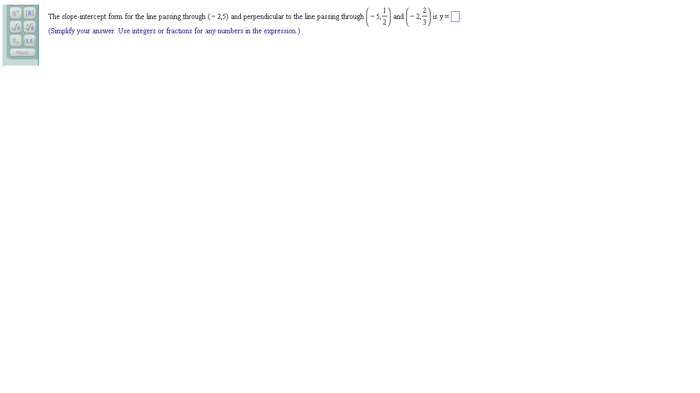 solved-the-slope-intercept-form-for-the-line-passing-through-chegg