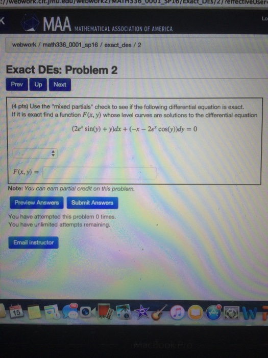 Solved Use the 'mixed partial' check to see if the following | Chegg.com