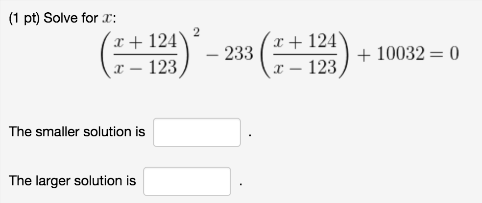 Solved 1 Pt Find All Possible Solutions Give Your Answers
