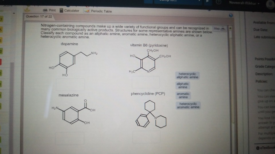 Solved Calutor Periodic Table Question 17 of 22 Available | Chegg.com