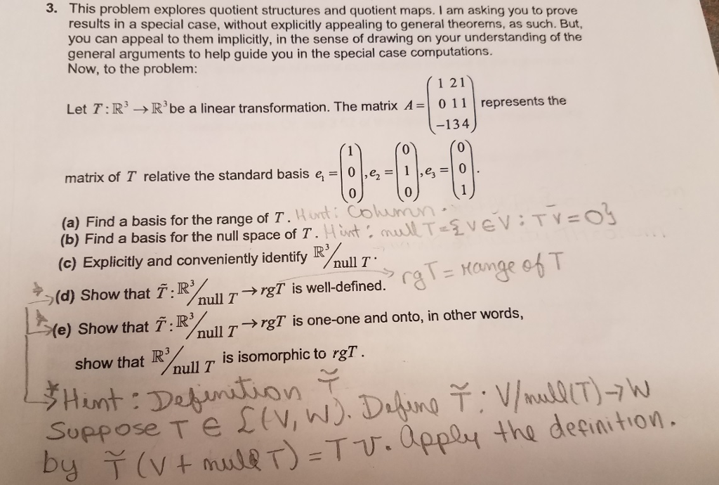 Solved This problem explores quotient structures and | Chegg.com