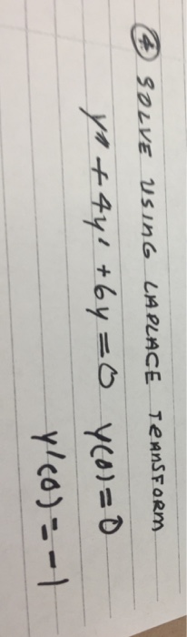 Solved SOLVE USING LAPLACE TRANSFORM y Solved SOLVE USING LAPLACE TRANSFORM y